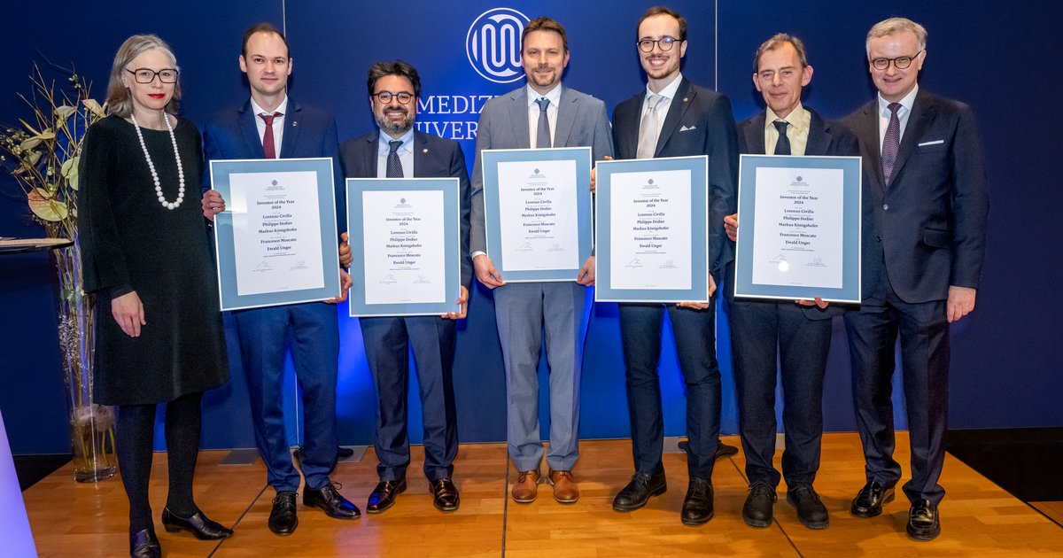 Auszeichnung der Inventors of the Year 2024 der MedUni Wien