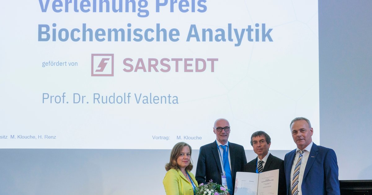 Rudolf Valenta erhält Preis für Biochemische Analytik